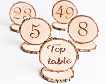 Rustic Table Numbers - Etsy