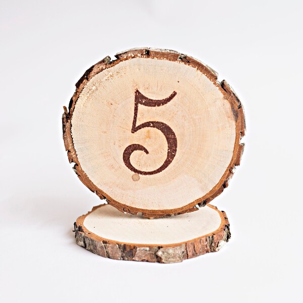 Rustic Table Numbers - Etsy