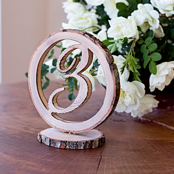 Wood Table Numbers - Etsy