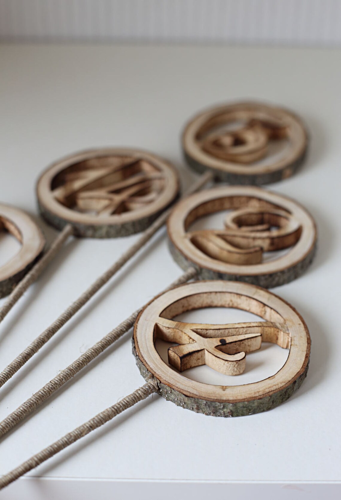 10 Rustic Wooden Table Numbers Log Slice Numbers Wedding | Etsy