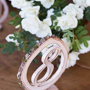 Wood Slice Rustic Wedding Table Numbers - Etsy