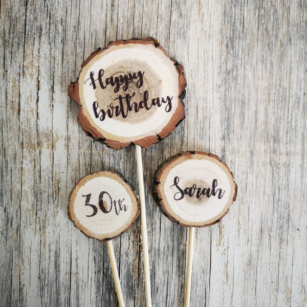 Wood Cake Toppers - Etsy