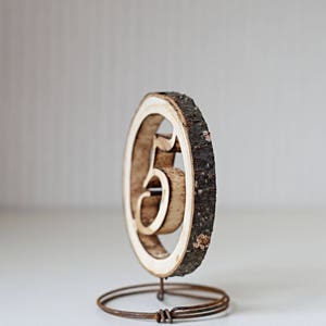 Set of Wooden Table Numbers, Rustic Table Numbers for Barn and Country ...