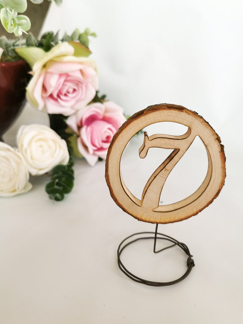 Set of 10 Wooden Table Numbers Rustic Wedding Table Numbers - Etsy