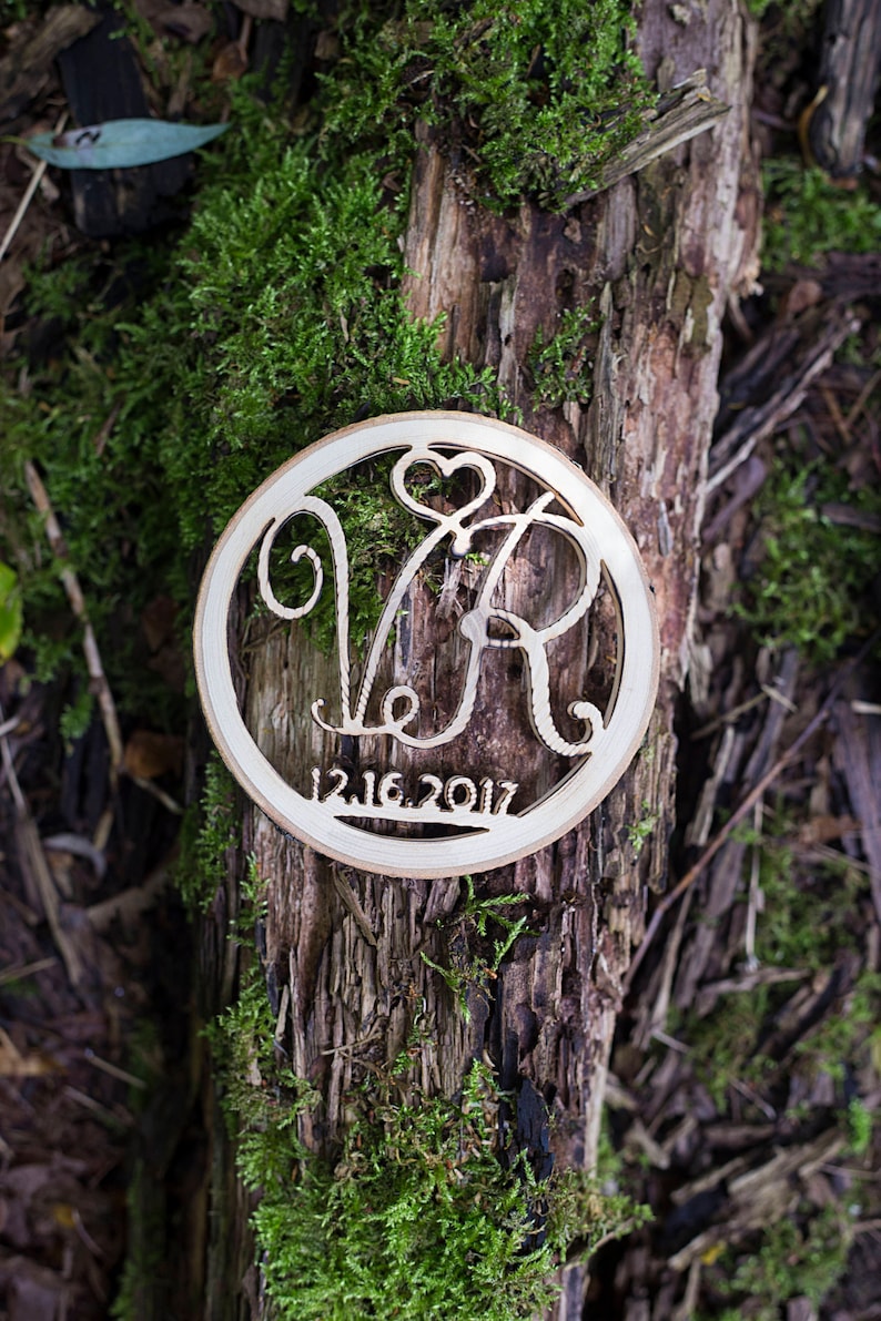 Personalized cake topper from wood for your rustic style | Etsy