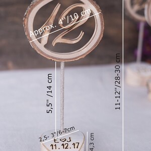 Table Numbers Table Number Rustic Wedding Table Number - Etsy