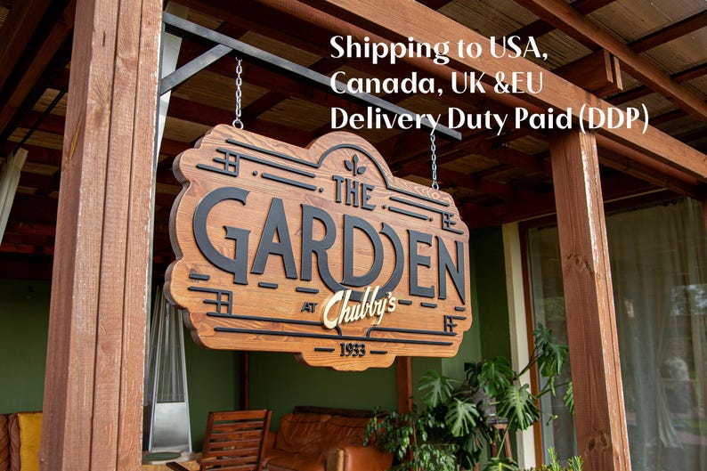 Custom 3D Wood Business Sign: Solid Wood, Laser-cut Logo - Etsy