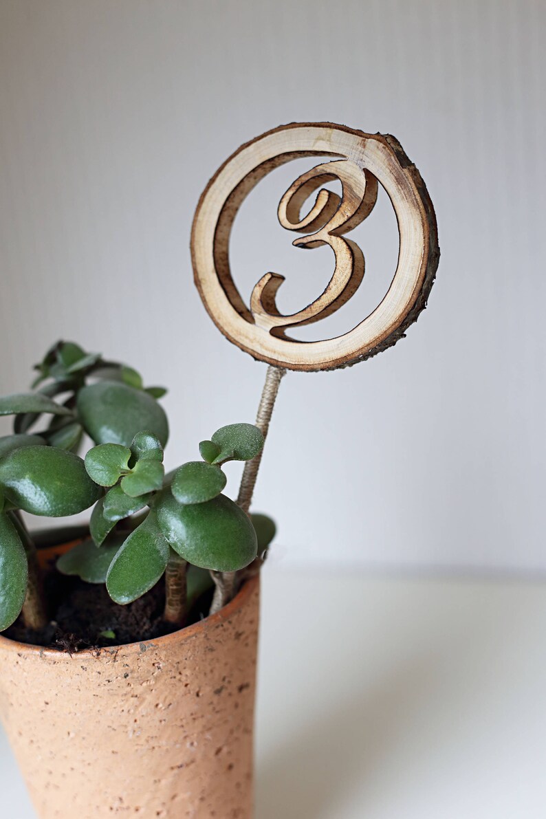 Wood Table Numbers Rustic Table Numbers Table Number Ideas | Etsy