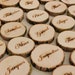 Bulk of 20 Wood Name Tags Rustic Wedding Place Cards Barn - Etsy