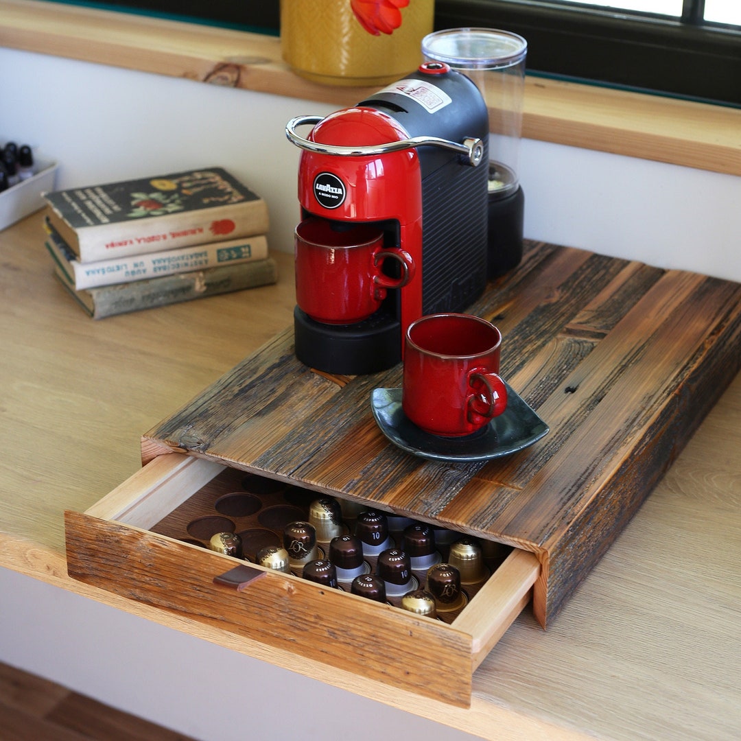 Custom Wood Drawer for Coffee Pods, Original Coffee Pod Storage for All ...