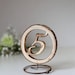 Set of Wooden Table Numbers, Rustic Table Numbers for Barn and Country ...