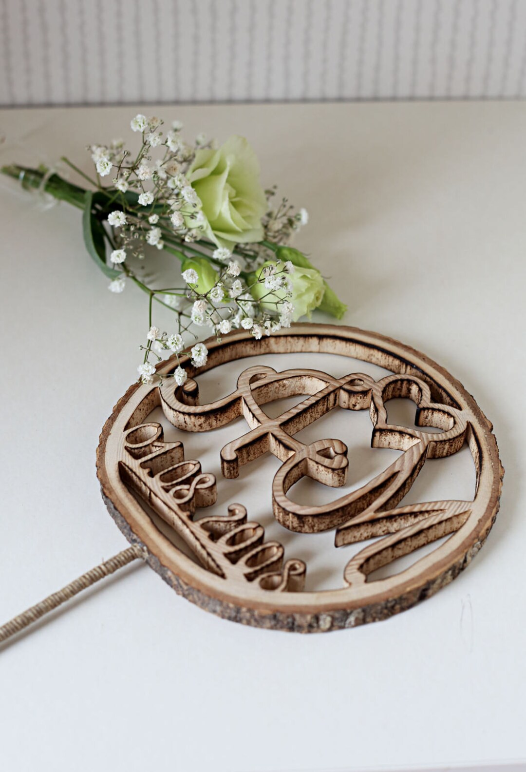 Personalized Cake Topper From Wood for Your Rustic Style Wedding - Etsy