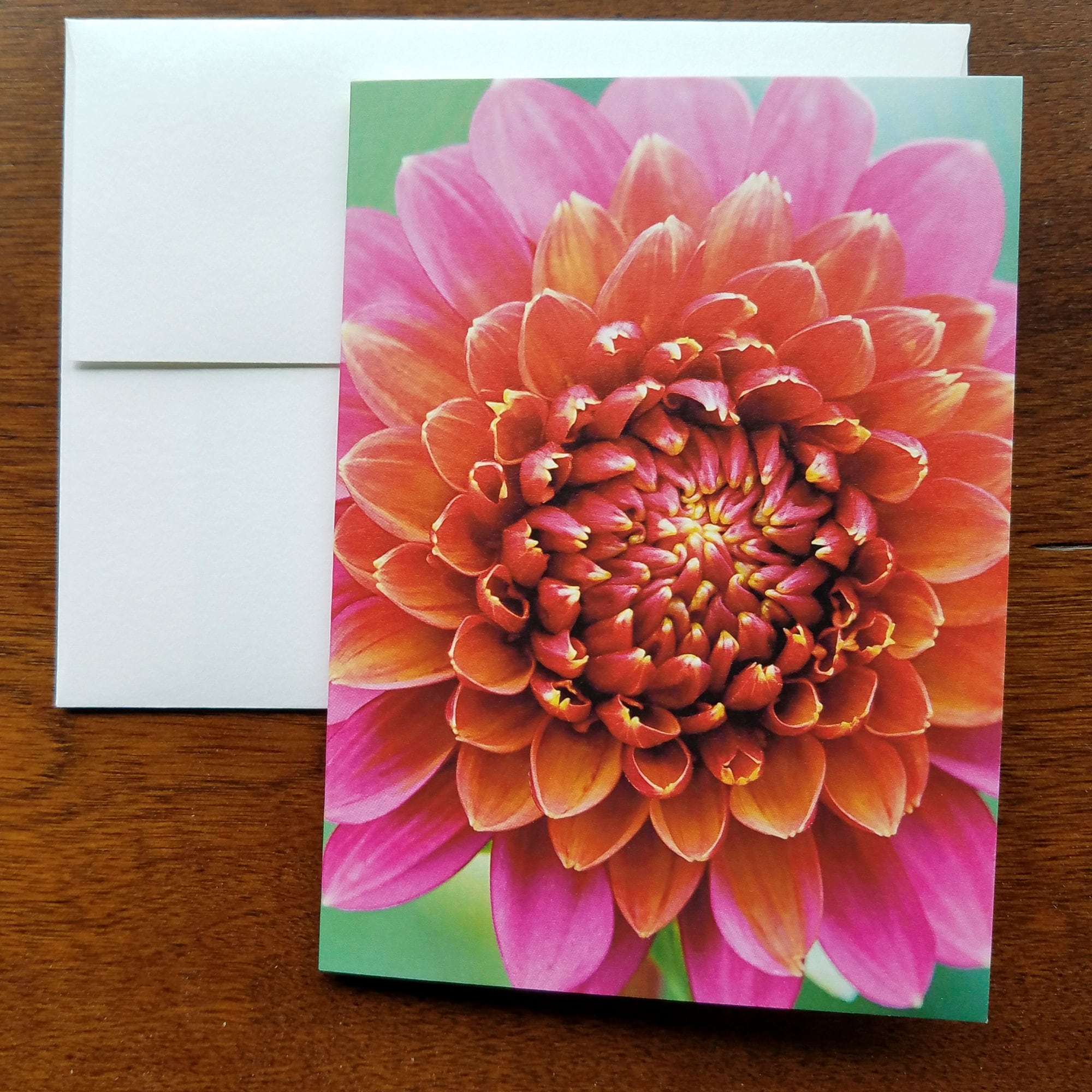 Set of Six Dahlia Greeting Cards - Etsy