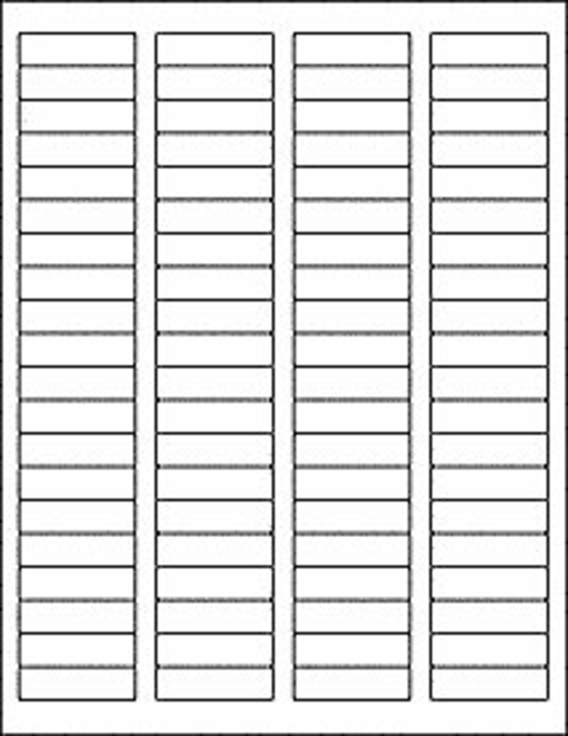 400 Blank Return Address Labels 1 75 X 5 FREE Etsy