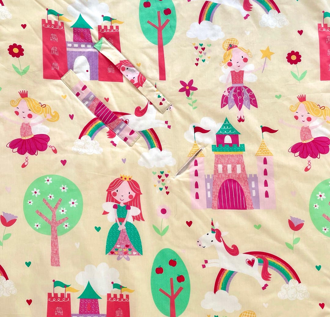 Fairytale Princess Car Seat Wrap Castle Rainbow Fairy Magic Unicorn Extra Warm Cuddle Fleece ...