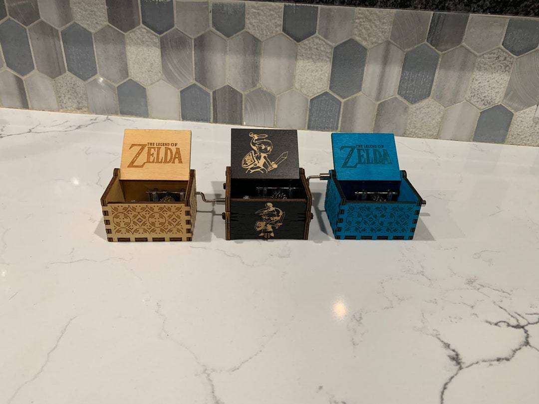 Zelda Song of Storms Music Box - Wooden Music Box in 3 Designs - Perfect Zelda Collectible ...