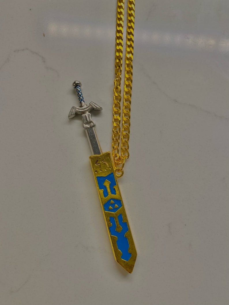 Zelda Master Sword Necklace or Keychain With Removable Sword - Etsy