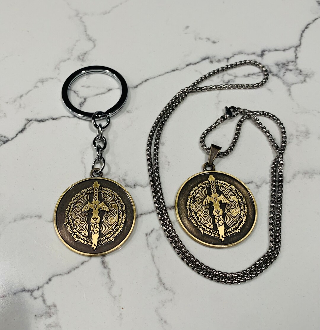 Zelda Master Sword Necklace or Keychain - Tears of the Kingdom - Etsy