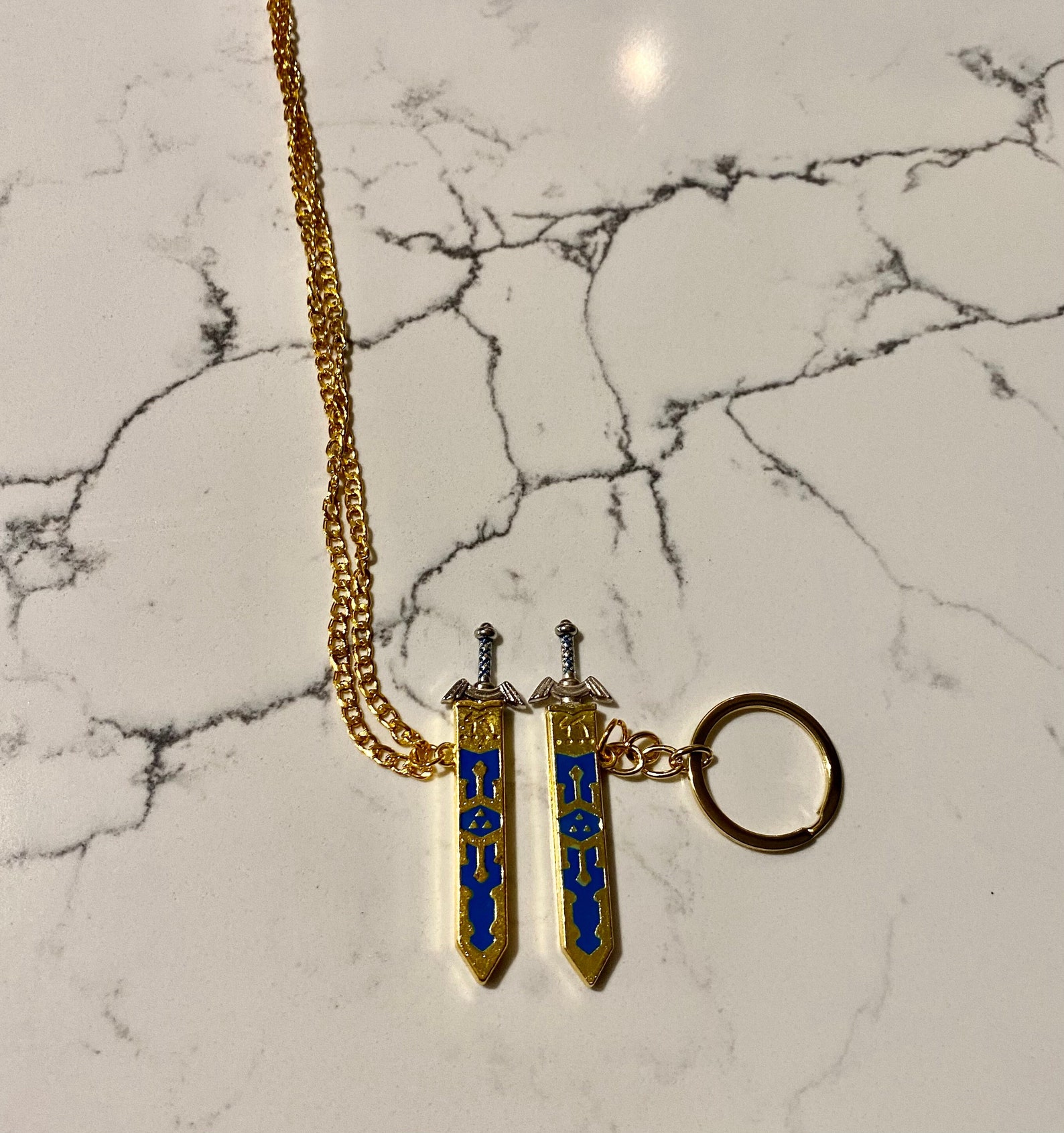 Zelda Master Sword Necklace or Keychain With Removable Sword - Etsy