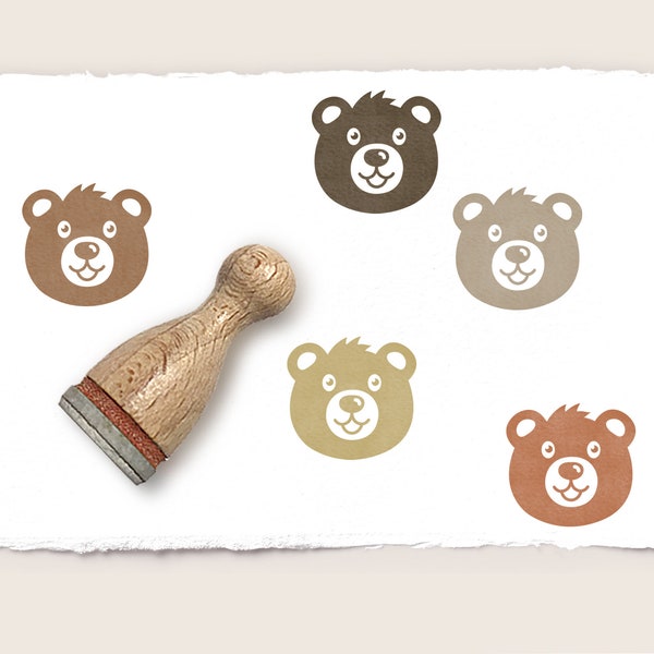 Bear Rubber Stamp - Etsy