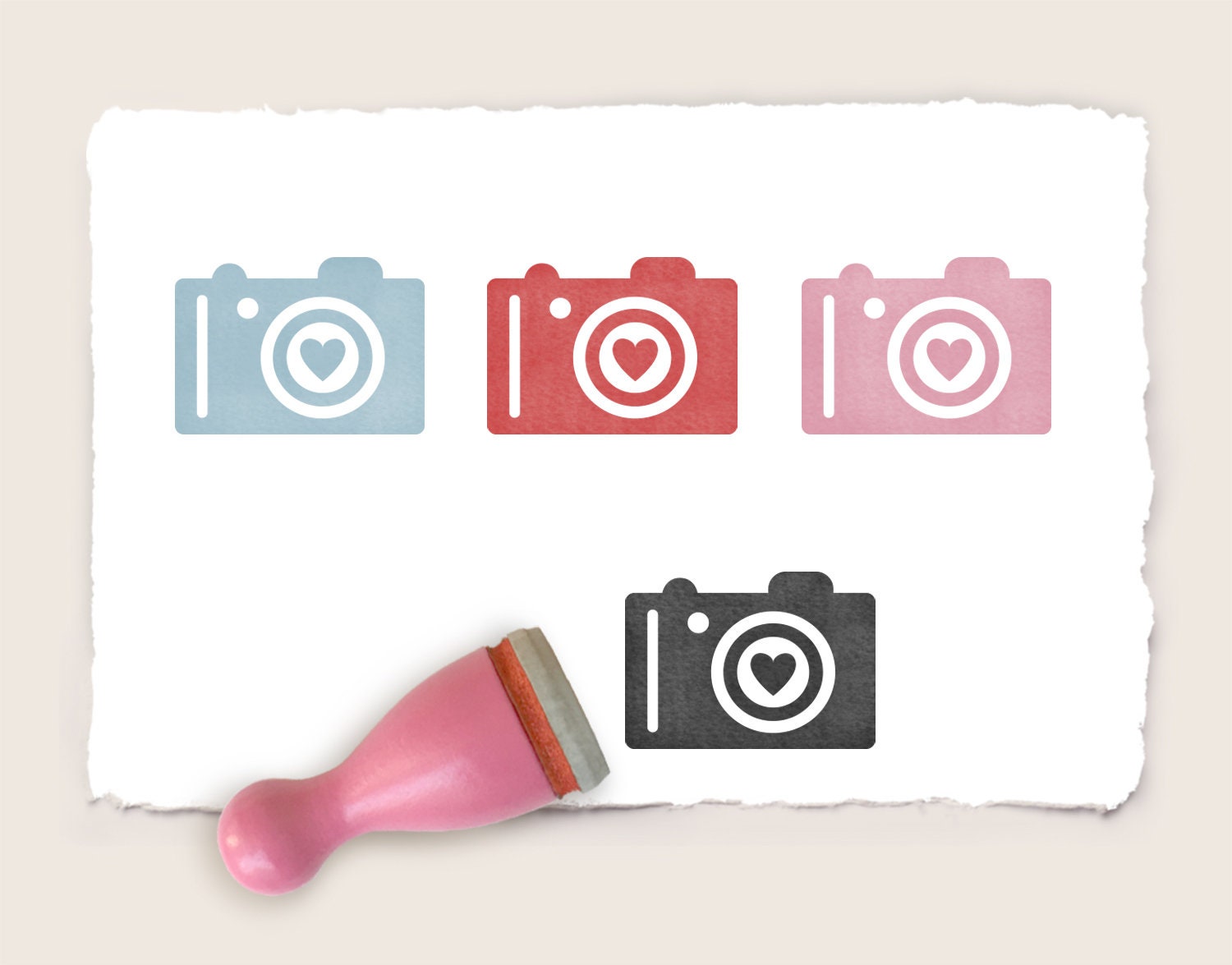 Mini Rubber Stamp CAMERA Ø 12 Mm / 0.47 Inch | Etsy