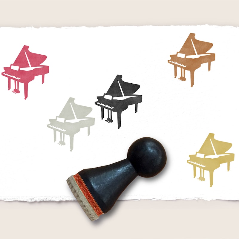 Rubber Stamp Piano - Etsy