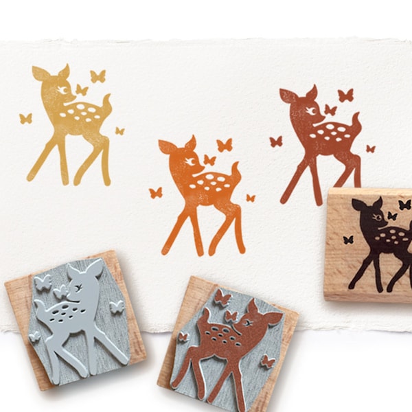 Deer Rubber Stamp - Etsy