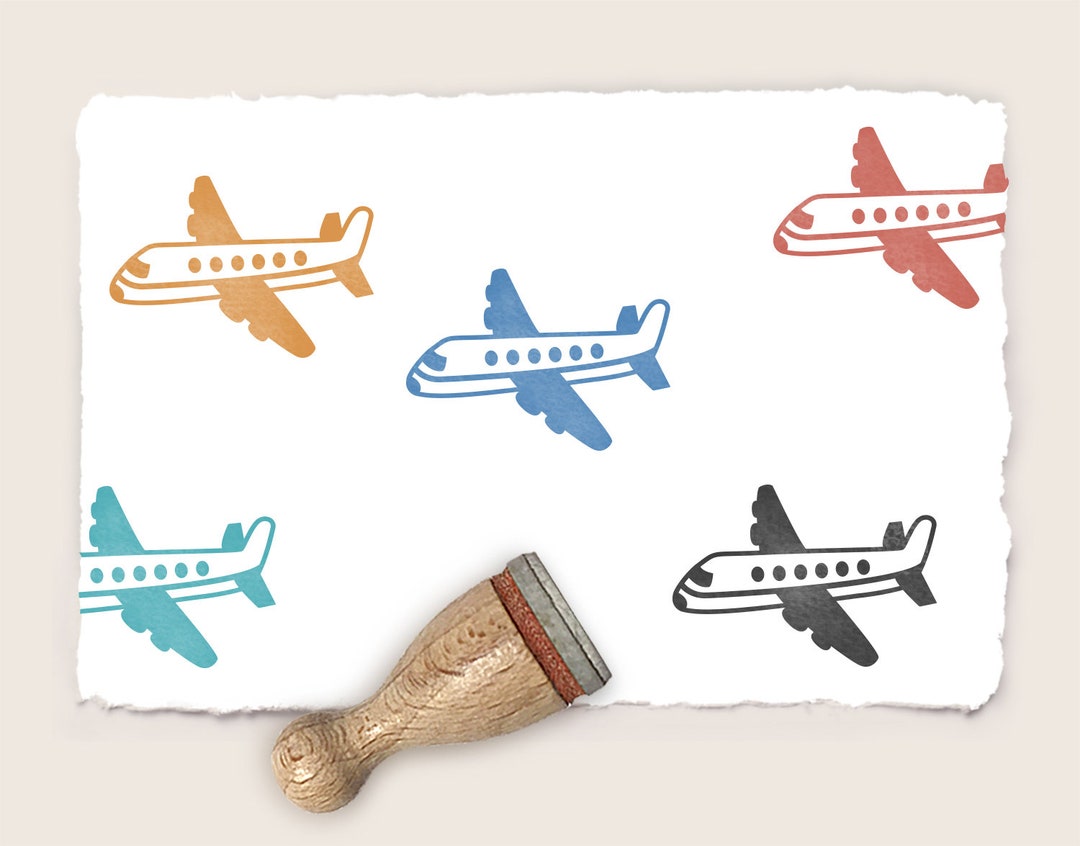 Mini Rubber Stamp AIRCRAFT Ø 12 Mm / 0.47 Inch - Etsy