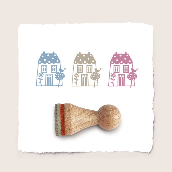 House Rubber Stamp - Etsy