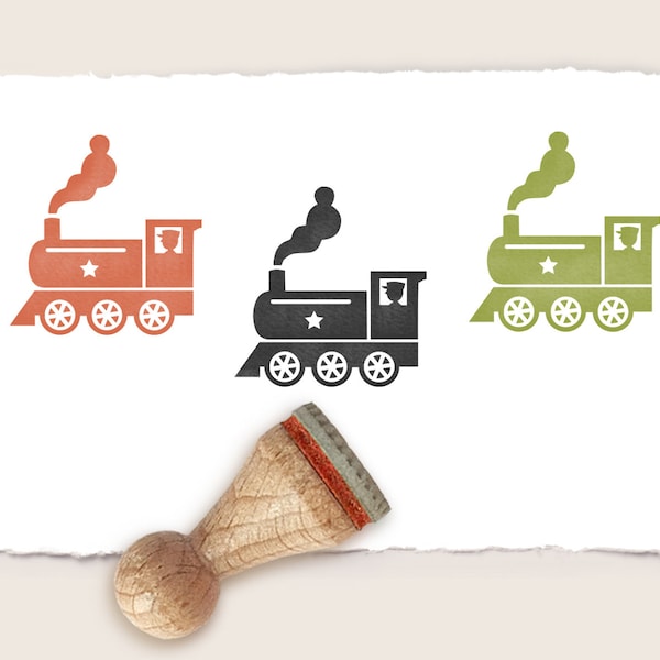 Train Rubber Stamp - Etsy