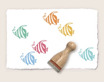 Fish Rubber Stamp | Etsy