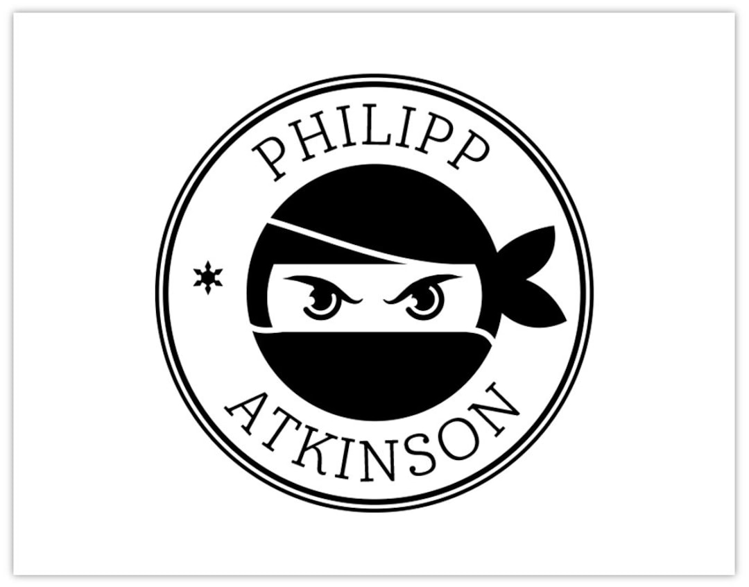 Stempel NINJA personalisiert mit Name ∅ 30 mm - Etsy.de