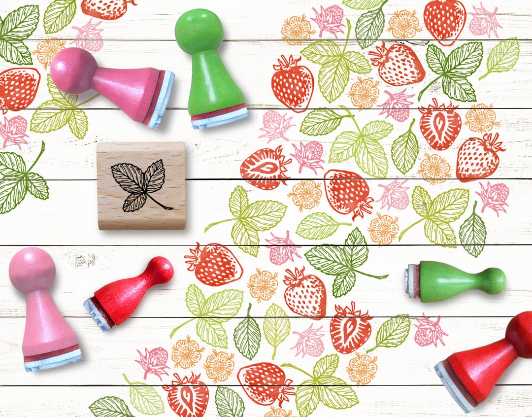 Set of 7 Stamps STRAWBERRIES / Strawberry Stamp Set - Etsy