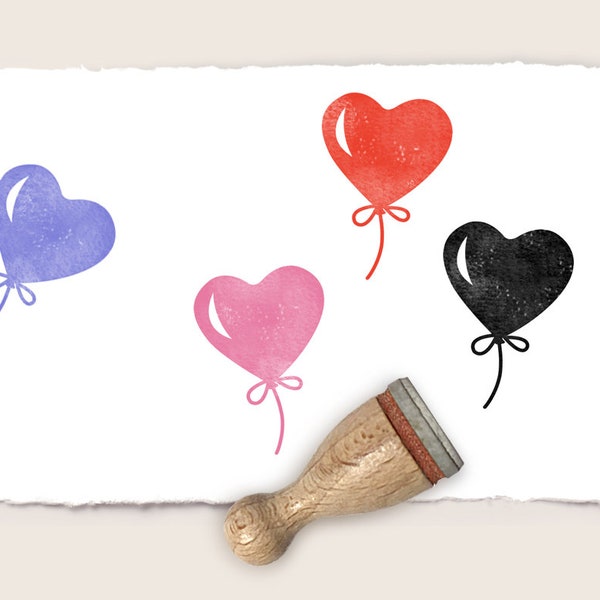 Heart Rubber Stamp - Etsy