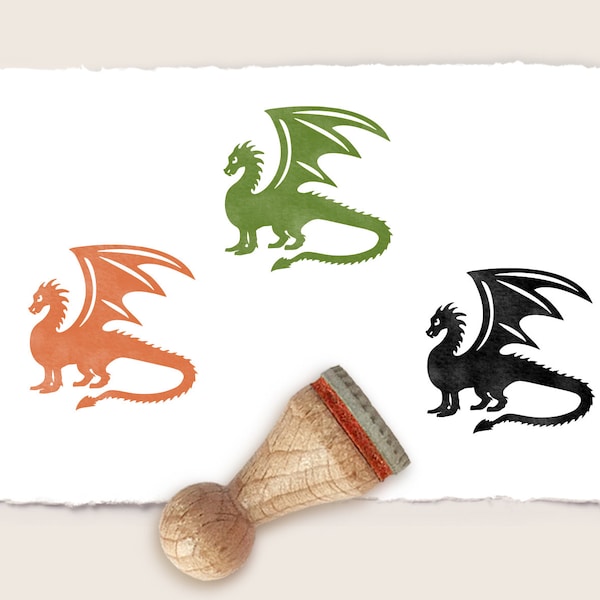 Dragon Stamp - Etsy