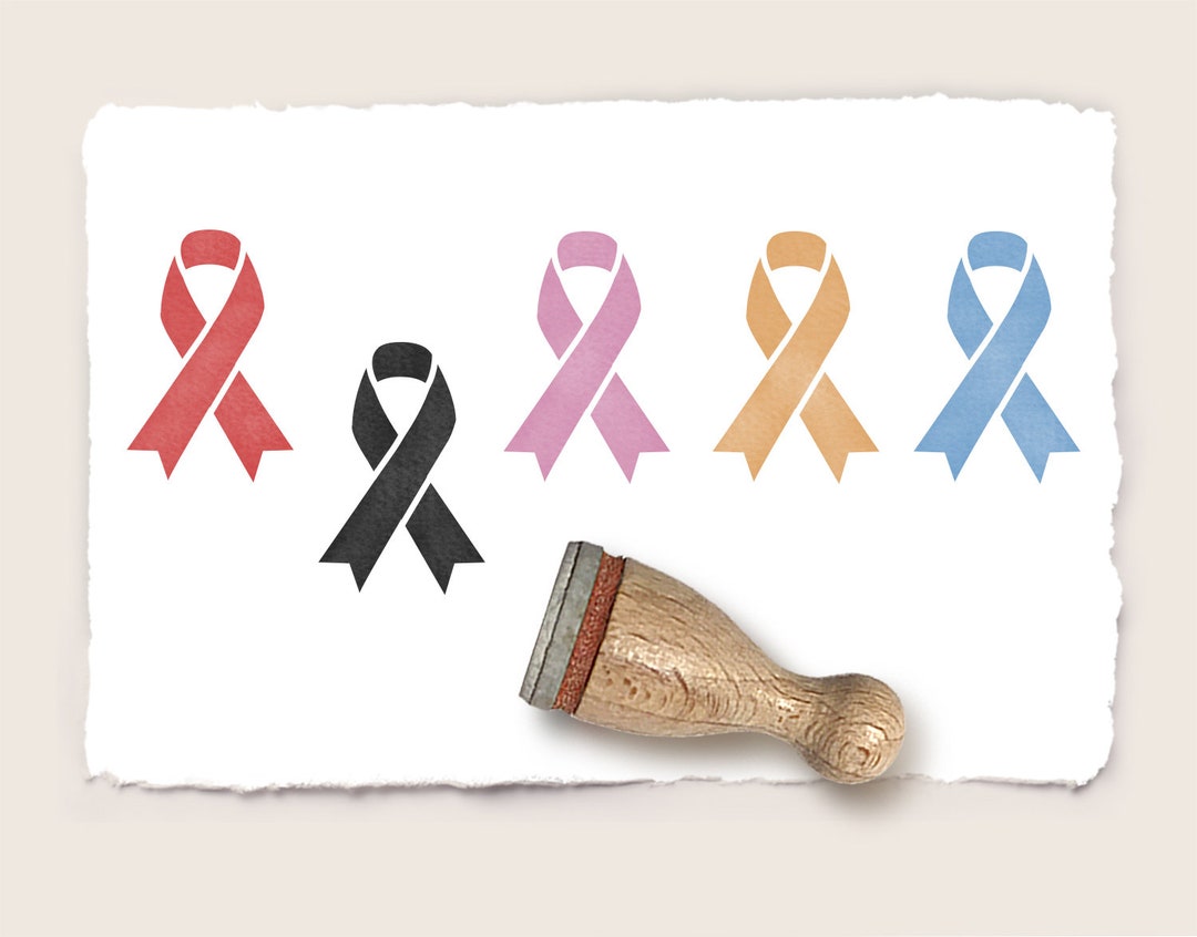 Mini Rubber Stamp AWARENESS RIBBON Ø 12 Mm / 0.47 Inch - Etsy