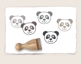 Mini Stamp Cute Panda - Etsy