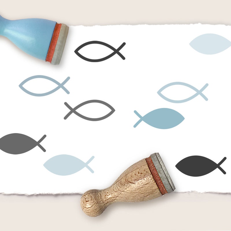 Fish Rubber Stamp - Etsy