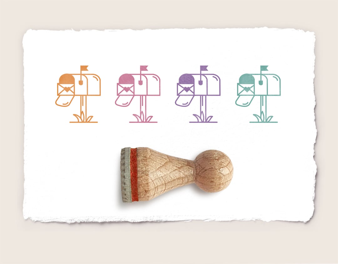 Mini Rubber Stamp AMERICAN MAILBOX Ø 15 Mm / 0.59 Inches - Etsy