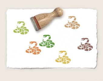 Rubber Snake Stamp | Etsy