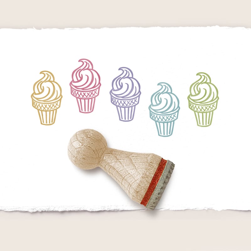 Ice Cream Stamp - Etsy