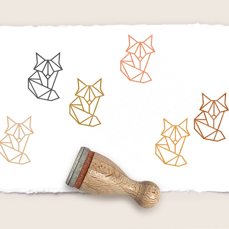 Fox Rubber Stamp - Etsy