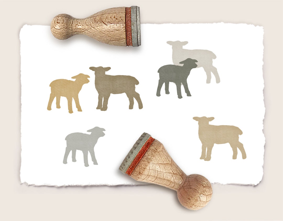 2 Mini Rubber Stamps SHEEP / Set of Two / 12 15 Mm / 0.47 0.59 Inch - Etsy