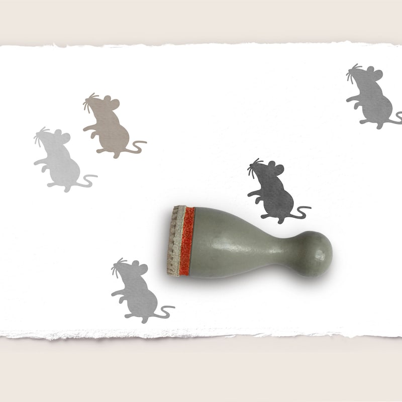 Mouse Rubber Stamp - Etsy