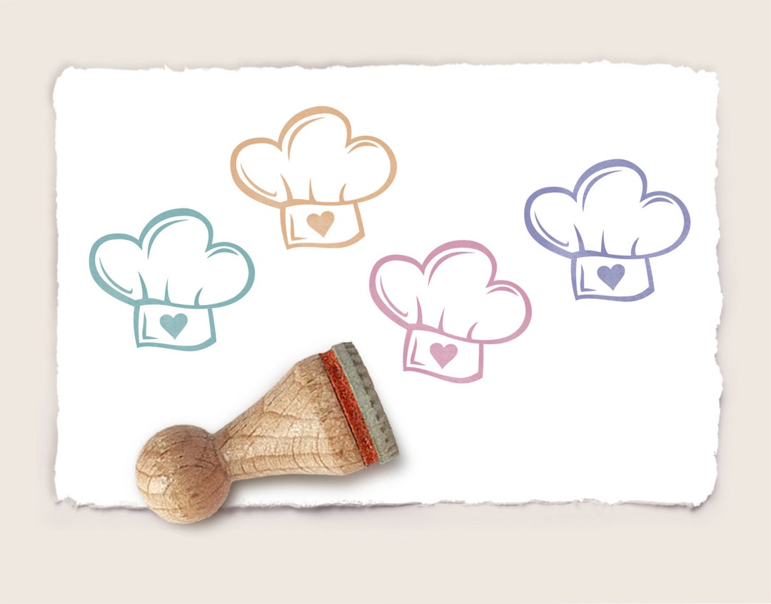 Mini Rubber Stamp CHEF'S HAT Ø 15 Mm / 0.59 Inch - Etsy