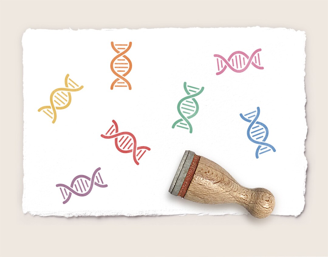 Mini Rubber Stamp DNA Ø 12 Mm / 0.47 Inch - Etsy