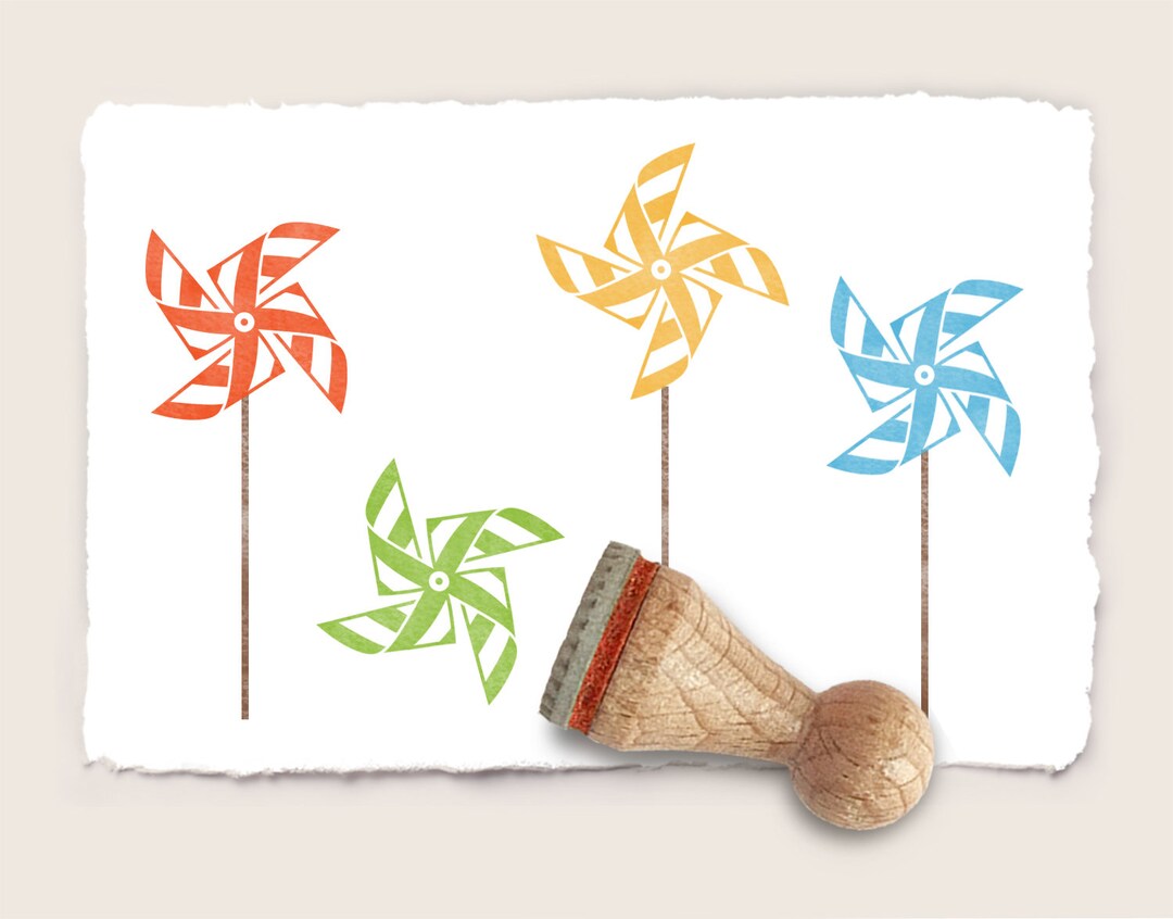 Mini Rubber Stamp PIN WHEEL Ø 15 Mm / 0.59 Inch - Etsy