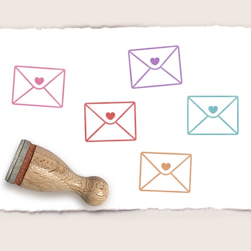 Mini Rubber Stamp ENVELOPE Ø 12 Mm / 0.47 Inch - Etsy