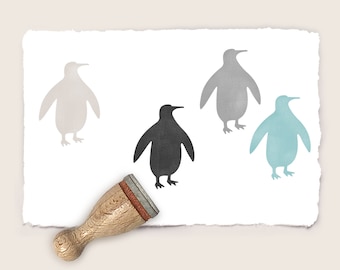 Penguin Rubber Stamp - Etsy