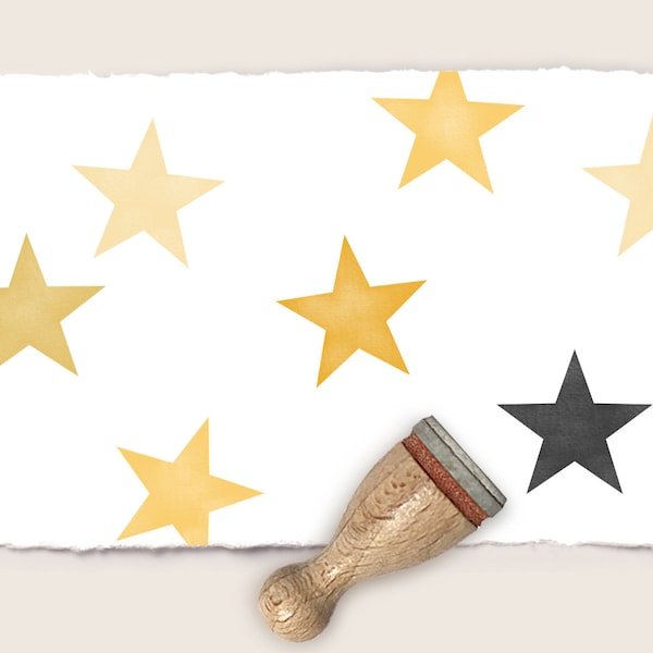 Star Rubber Stamp - Etsy UK